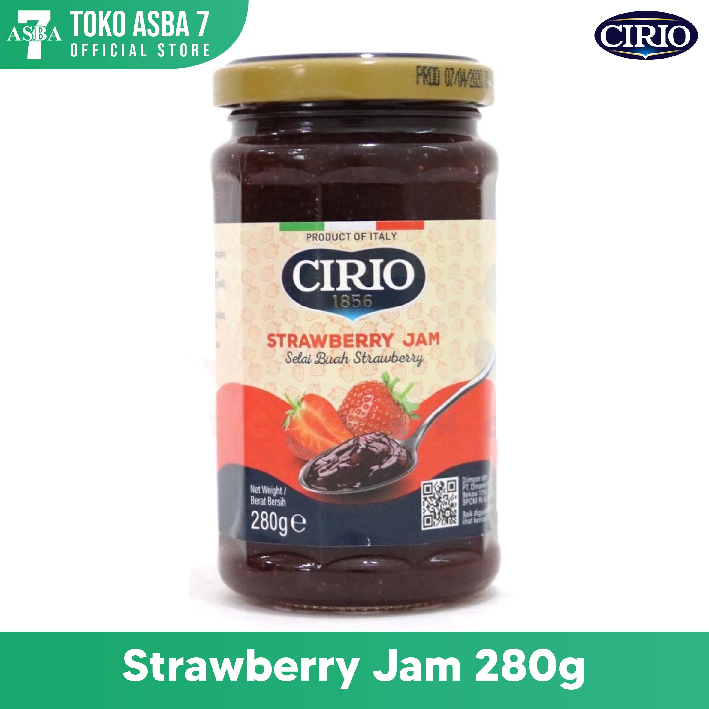 Cirio Strawberry Jam 280gr – Asba Jaya Berkah