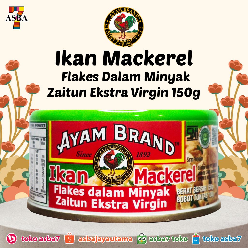 Ayam Brand Saba Mackerel Flakes In Olive 150Gram – Asba Jaya Berkah