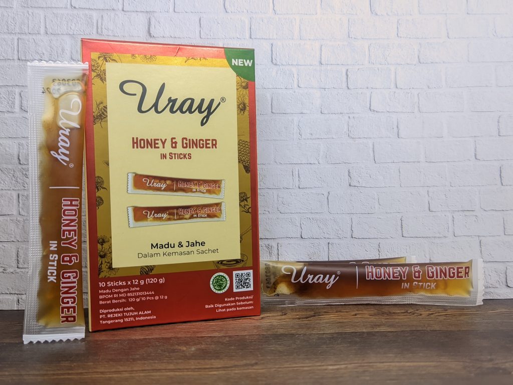 Madu Uray Ginger And Honey 120g ( 10 Sticks x 12g ) – Asba Jaya Berkah