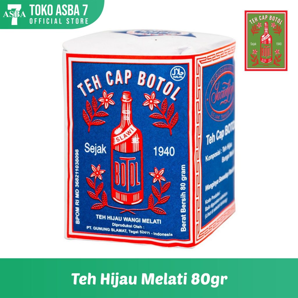 Teh Cap Botol Teh Hijau Wangi Melati 80gr – Asba Jaya Berkah