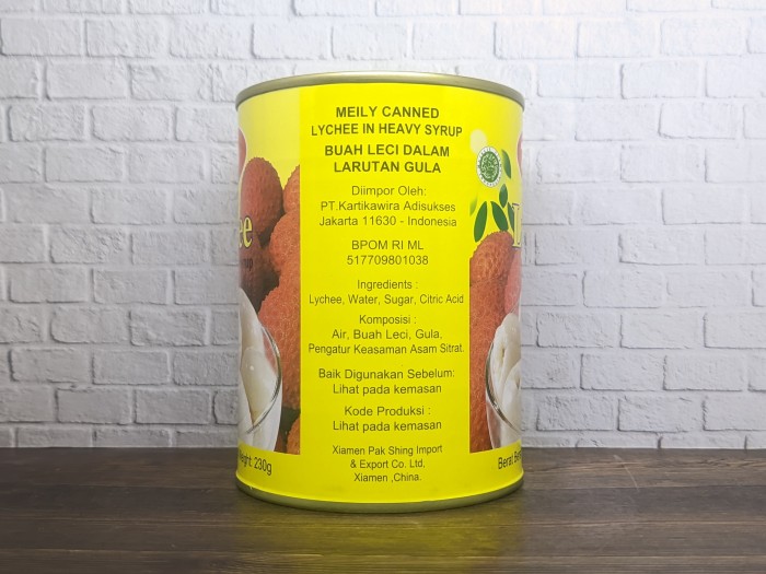 MEILY LYCHEE IN HEAVY SYRUP 565GR – Asba Jaya Berkah