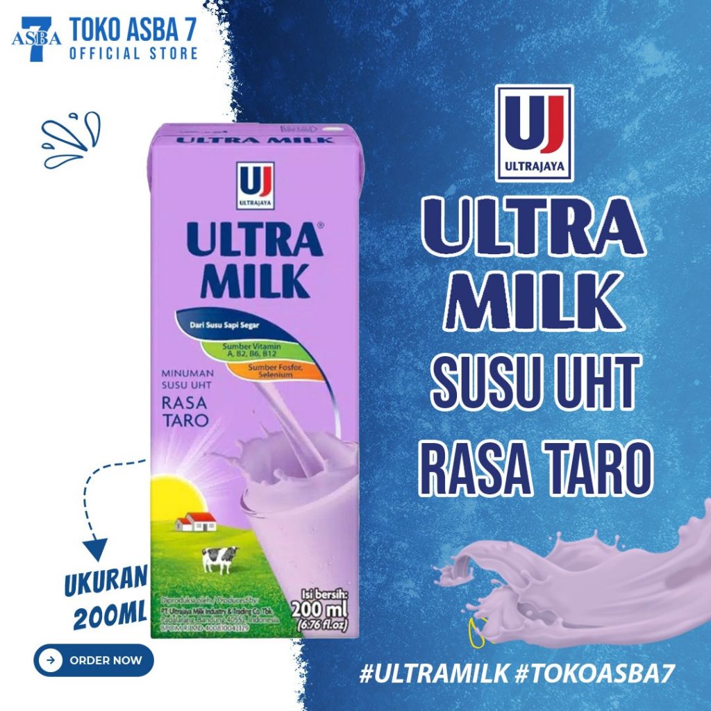 ULTRA MILK SUSU UHT RASA TARO 200ML – Asba Jaya Berkah