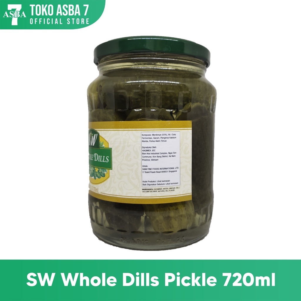SW WHOLE DILLS PICKLE 720 ML – Asba Jaya Berkah